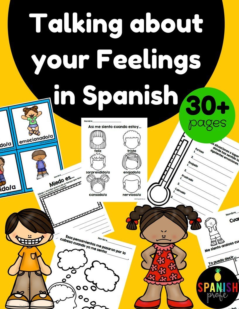 Feelings & Emotions in Spanish (Emociones y sentimientos) – Bilingual ...