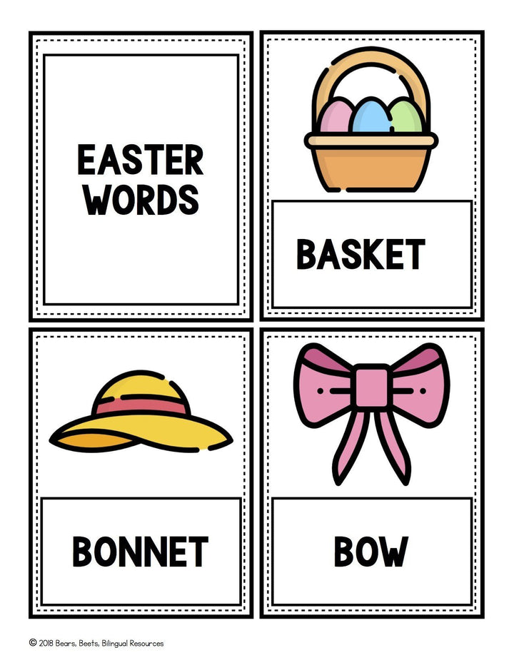 Bilingual Easter Word Cards – Bilingual Marketplace