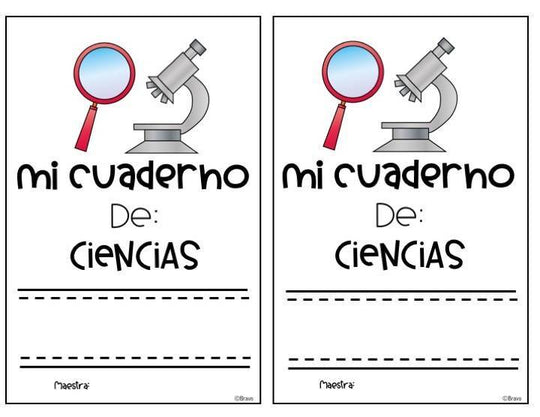 Student Notebook Covers- Spanish (Editable) – Bilingual Marketplace