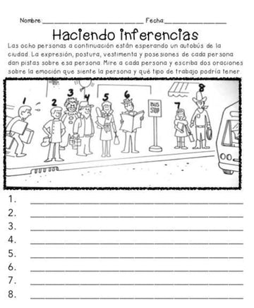 Inferencing Packet in Spanish/Haciendo Inferencias – Bilingual Marketplace
