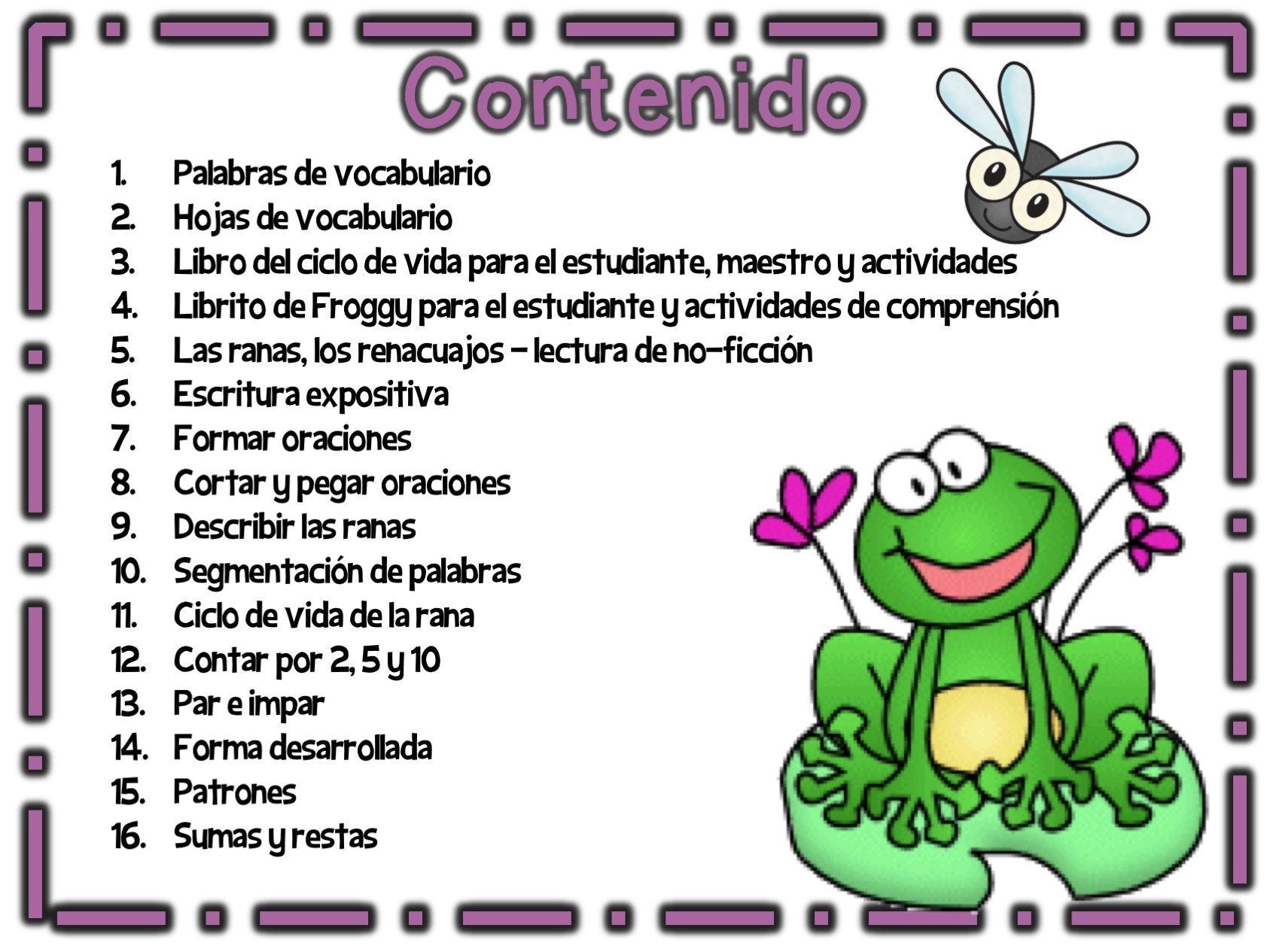 Frog Life Cycle Ciclo de vida de la rana – Bilingual Marketplace