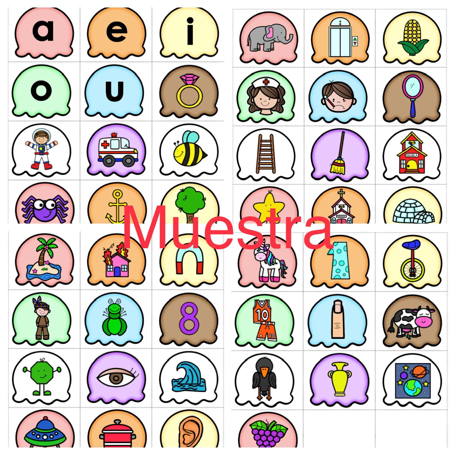 Clasificación de las Vocales - Centro de aprendizaje y hoja de activid ...