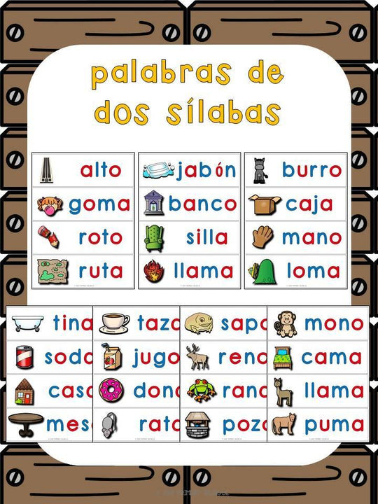 Construye palabras de 1 y 2 sílabas – Bilingual Marketplace