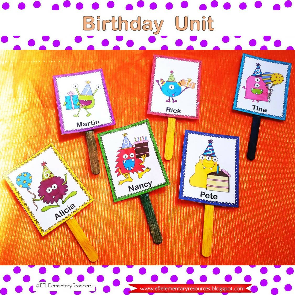 Birthday Unit -How old are you ? for Elementary ESL – Bilingual Marketplace