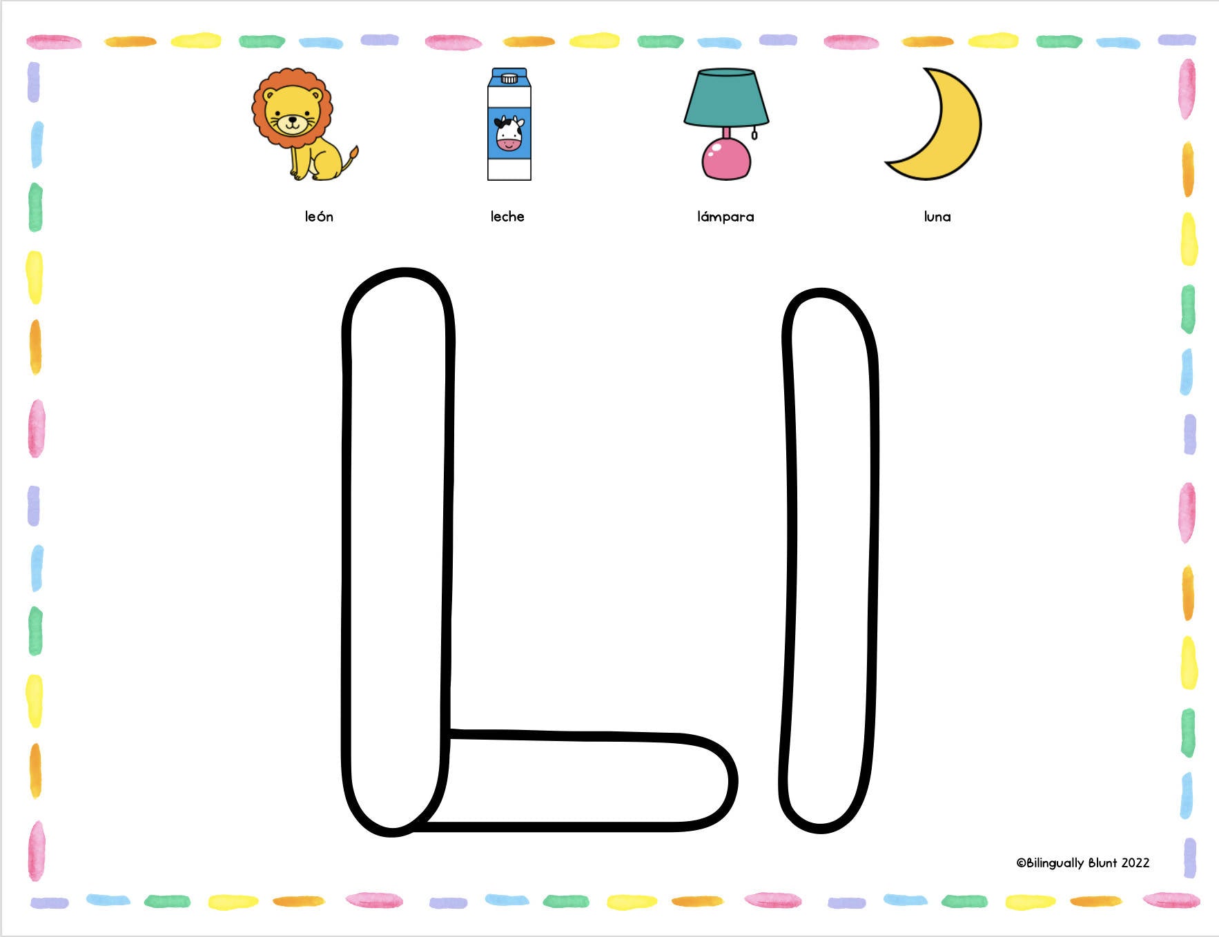 Formando letras con plastilina - Spanish Alphabet Dough Mats ...