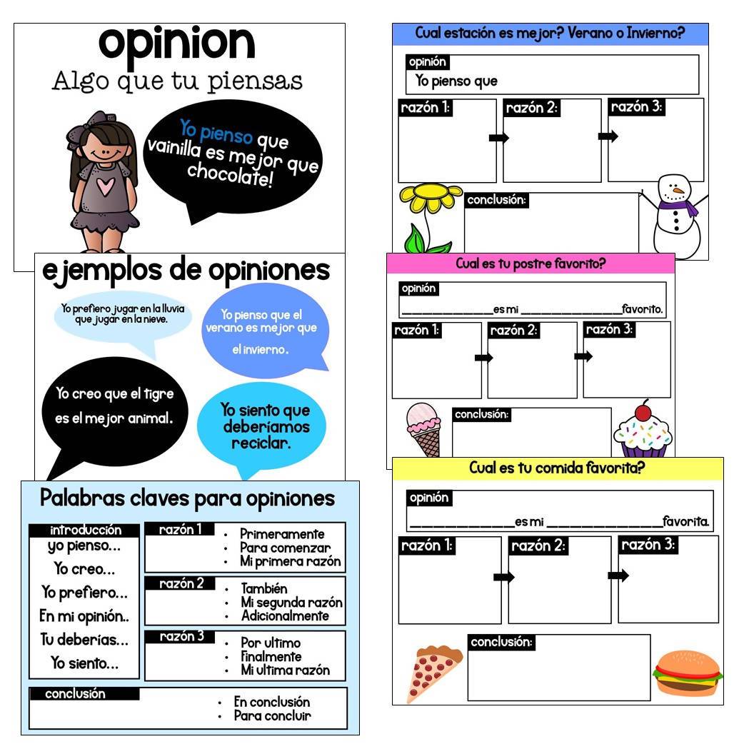 Escritura de Opinion!! - para trabajo digital (digital learning) Spani ...
