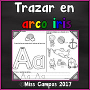 Alphabet Rainbow Tracing – Bilingual Marketplace