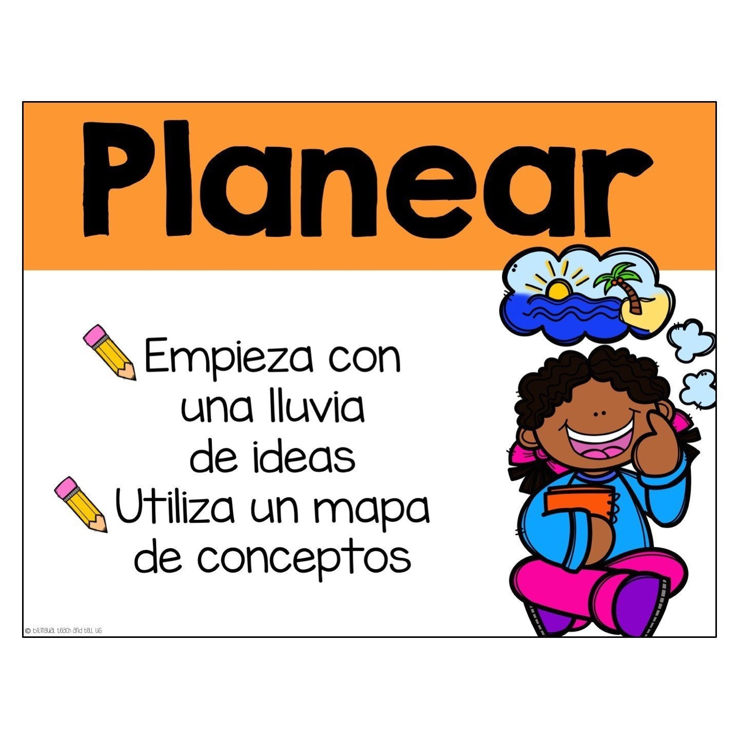 Proceso de la Escritura Posters – Bilingual Marketplace
