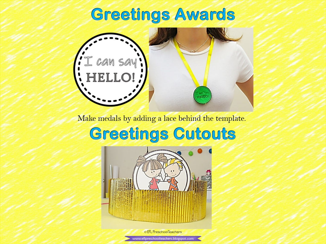 Greetings Unit for Kindergarten-Holistic English – Bilingual Marketplace