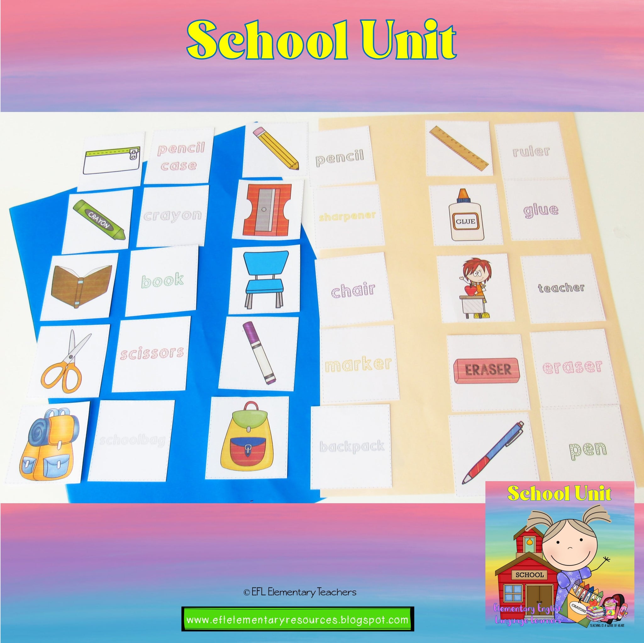 School Theme for Elementary ESL – Bilingual Marketplace