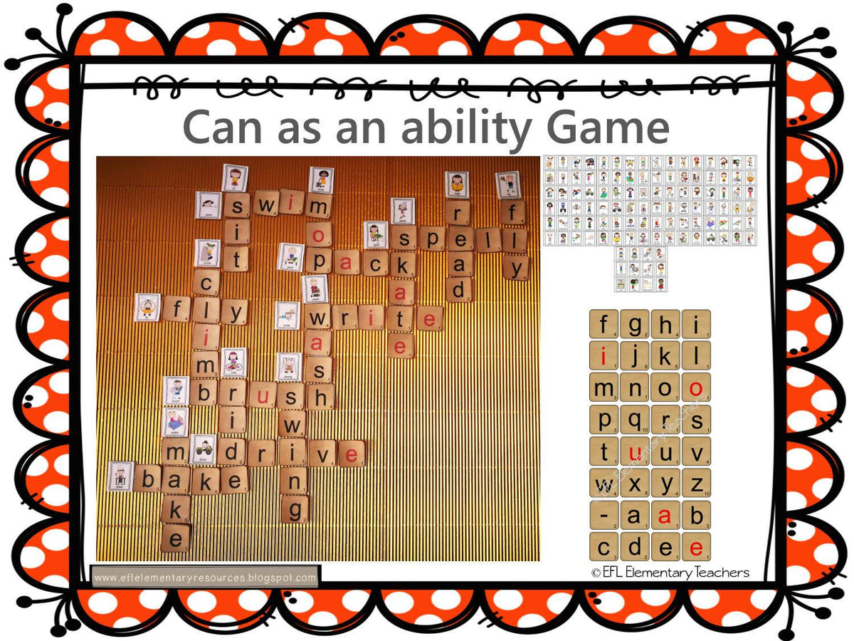 Can as an Ability Unit for Elementary ESL – Bilingual Marketplace