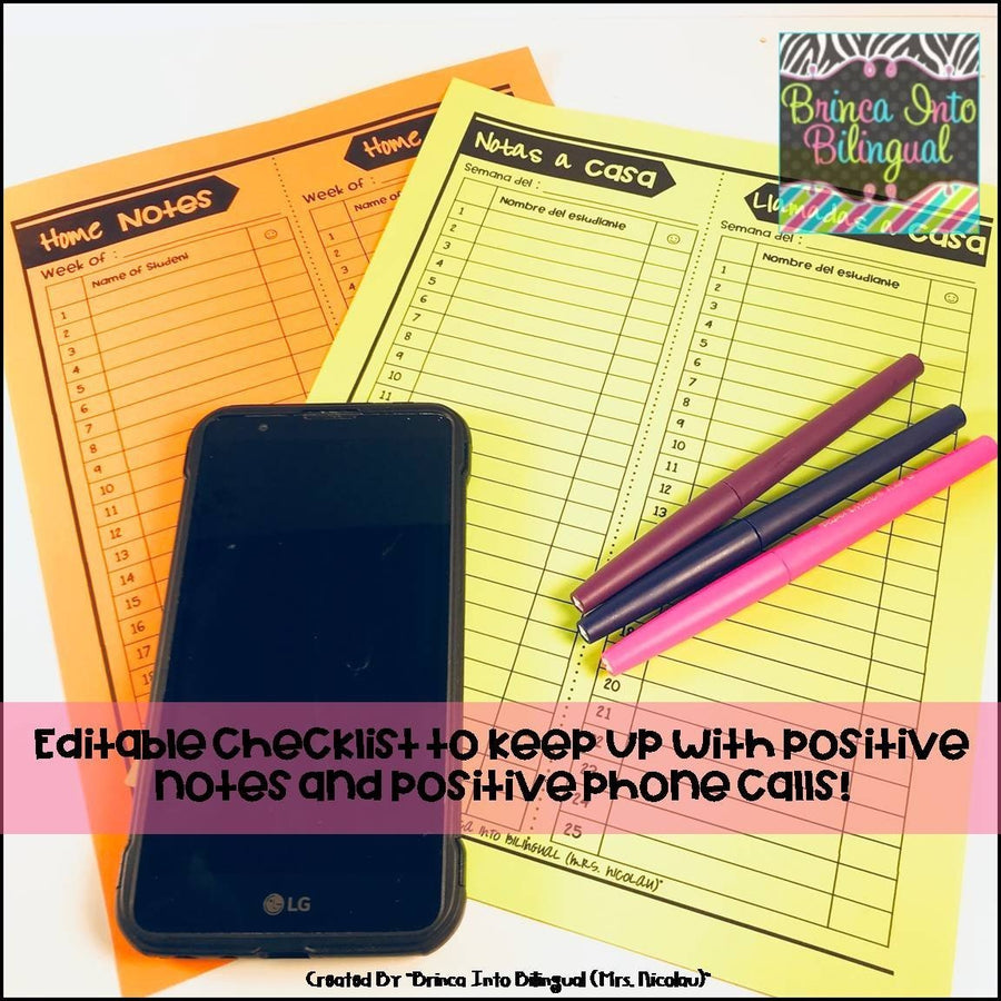 Positive Home Notes in English & Spanish – Bilingual Marketplace