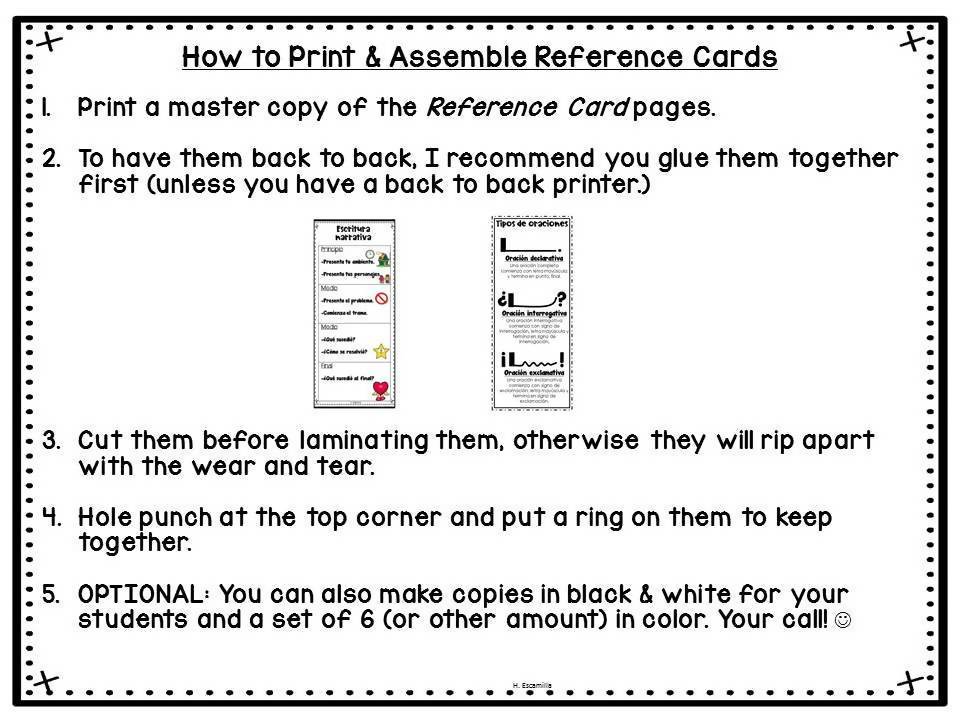 Reading Comprehension Strategies Flip Book & Reference Cards - Spanish ...