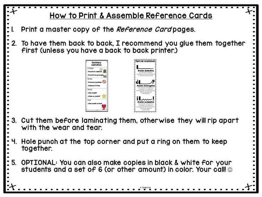 Reading Comprehension Strategies Flip Book & Reference Cards - Spanish ...