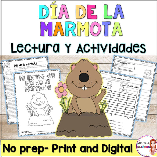 Groundhog Day in Spanish - Día de la marmota - Math - Google Classroom ...