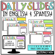 Bilingual Daily Slides with Timers – Bilingual Marketplace
