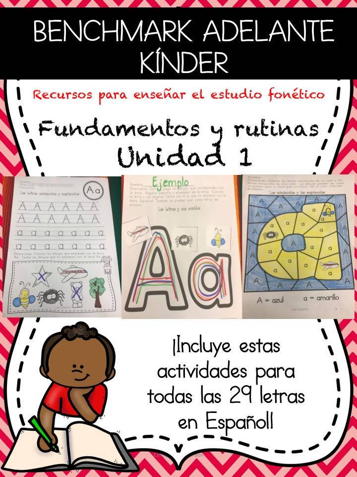 Kindergarten Benchmark Adelante Phonics Fundamentals and Routines and ...