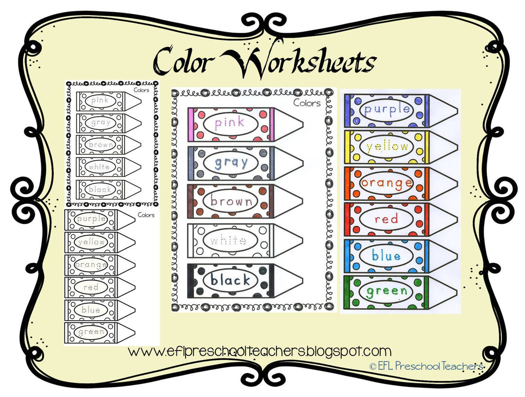 Color Unit for Kindergarten ELL – Bilingual Marketplace