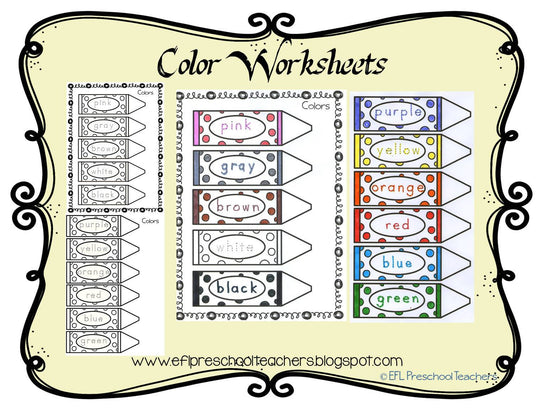 Color Unit for Kindergarten ELL – Bilingual Marketplace