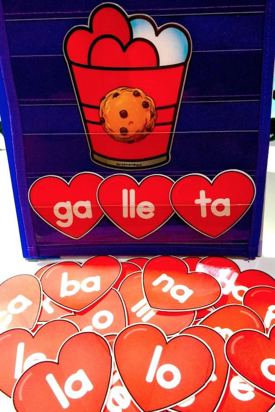 Mis Corazones de 3 Sílabas ~ Construir Palabras – Bilingual Marketplace