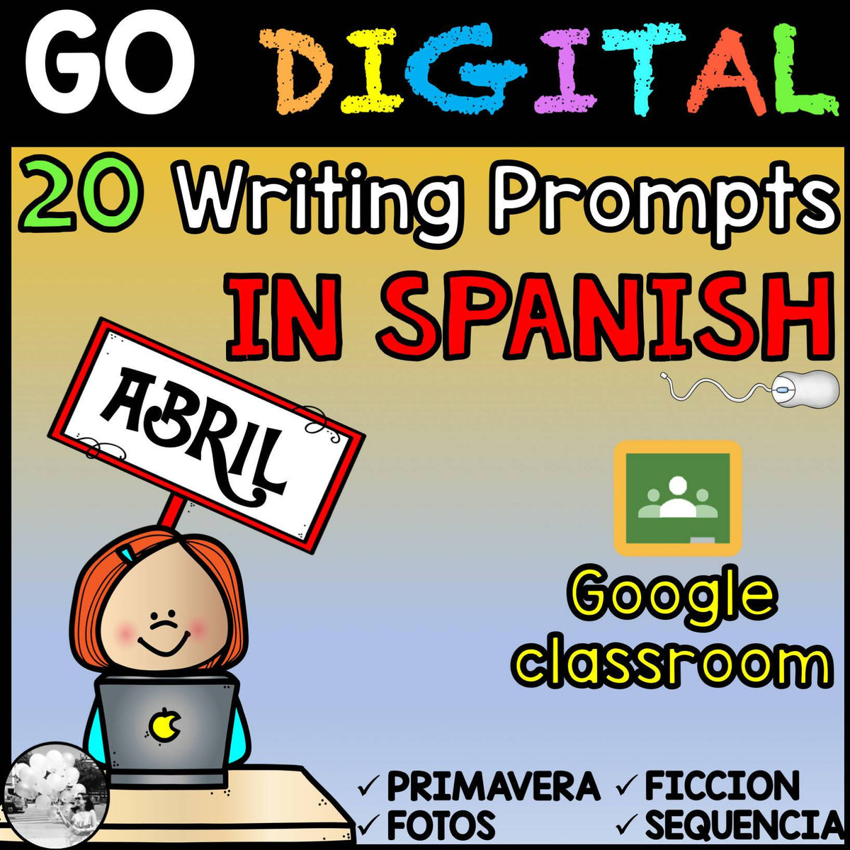 Writing prompts in Spanish for Google Classroom – Bilingual Marketplace