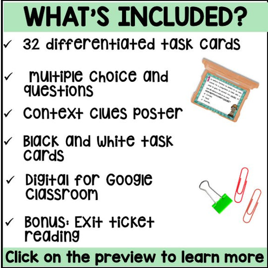 Context clues in Spanish/Claves de contexto – Bilingual Marketplace
