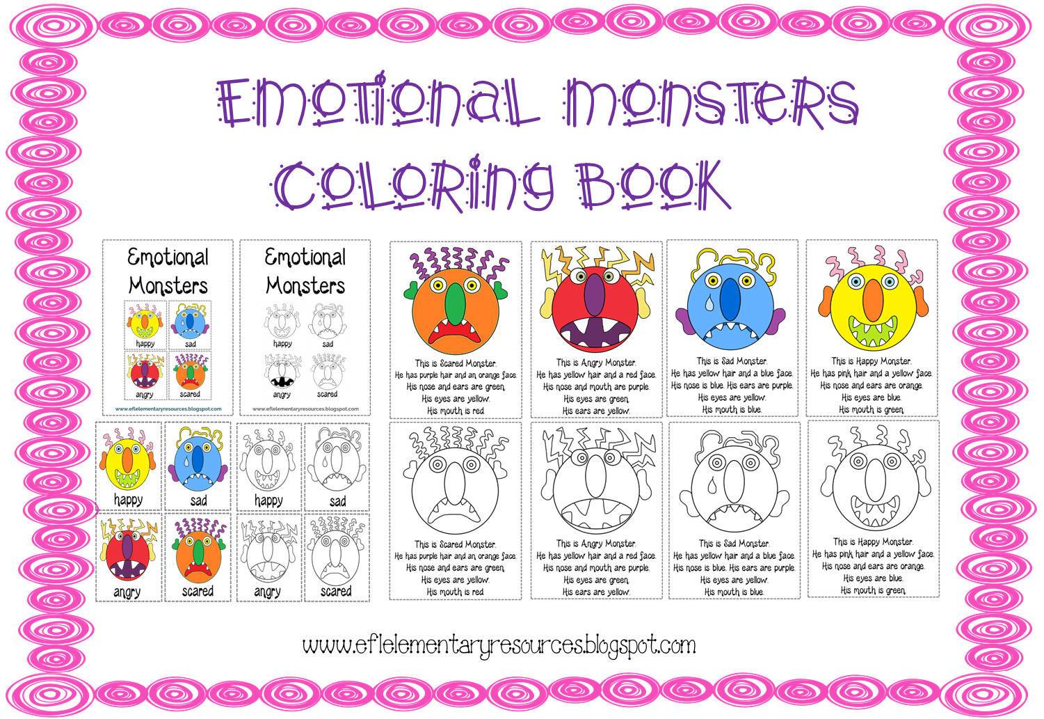 Emotions Unit for Elementary EFL – Bilingual Marketplace