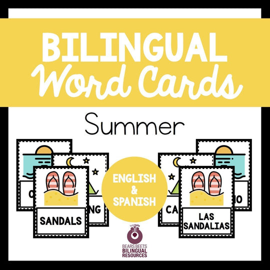 Bilingual Summer Word Cards – Bilingual Marketplace