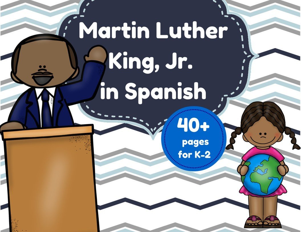 Martin Luther King Jr. Day in Spanish (dia de MLK) espanol- actividade ...