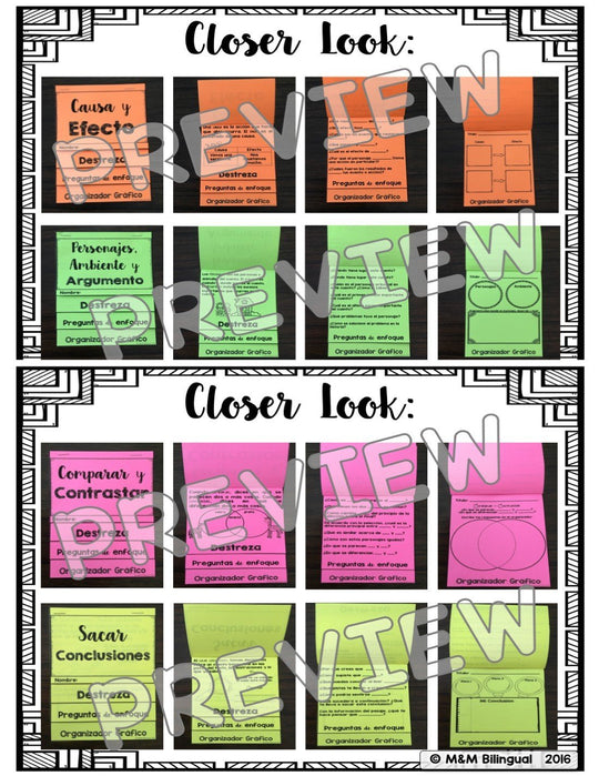 Comprehension Skills Flipbooks {Spanish Bundle} – Bilingual Marketplace