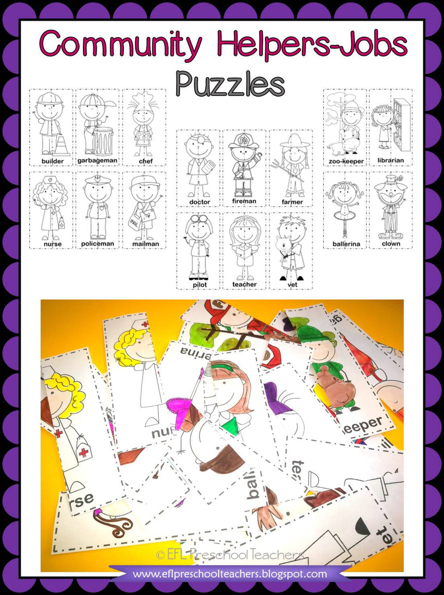 Community Helpers Unit for Kindergarten ESL – Bilingual Marketplace