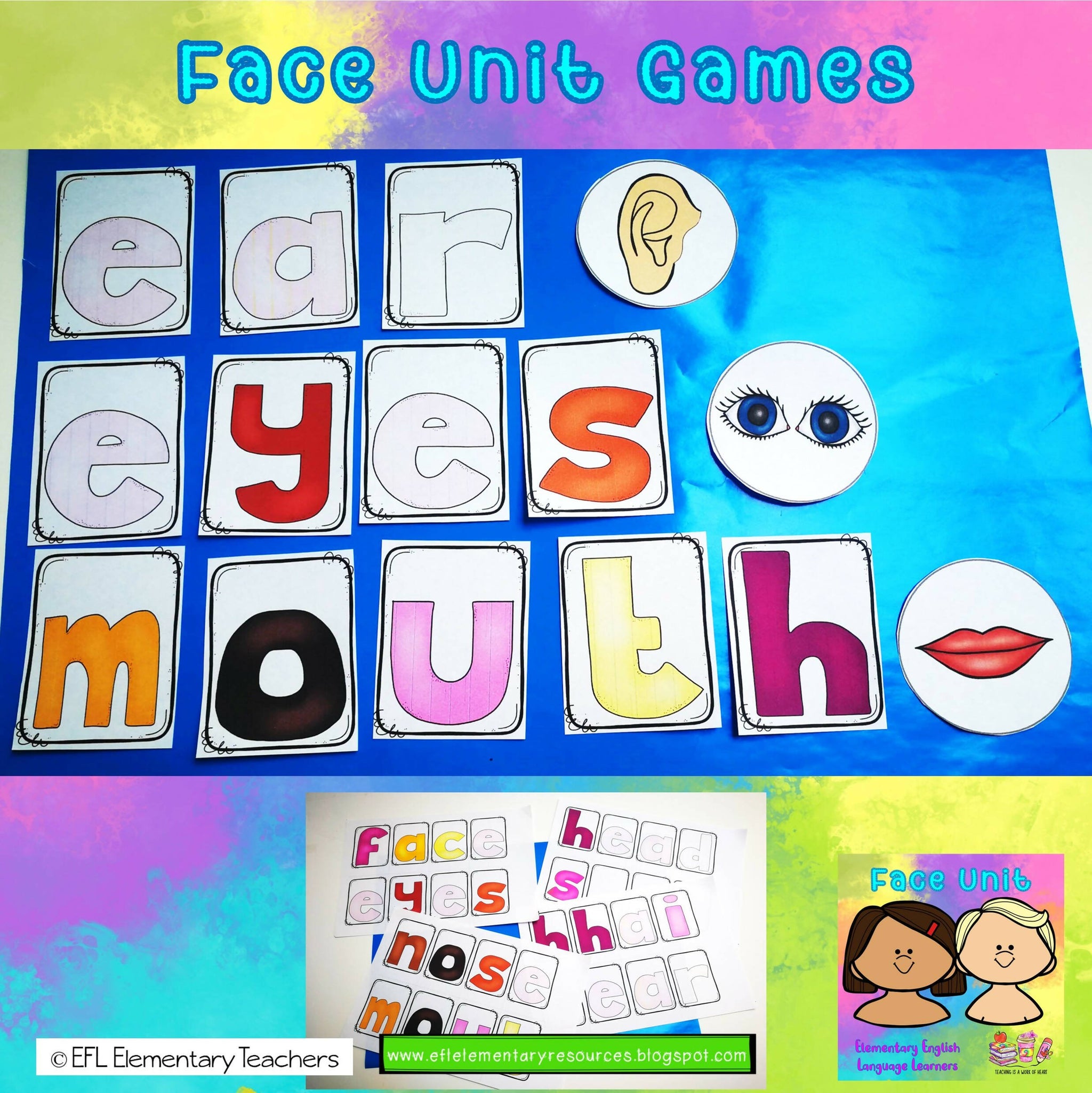 Face Unit for Elementary English Language Learners – Bilingual Marketplace