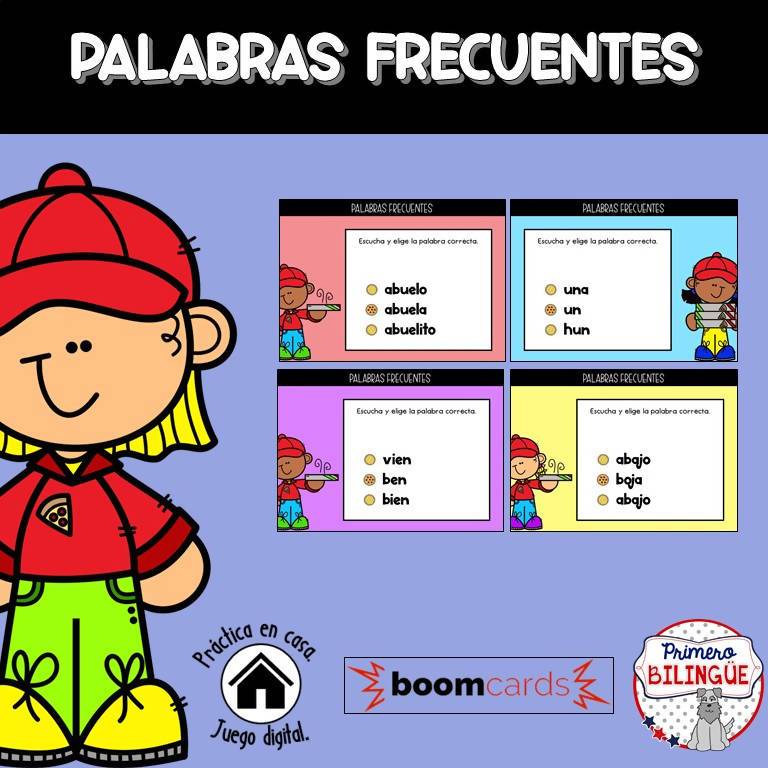 Palabras frecuentes Kinder español – Bilingual Marketplace
