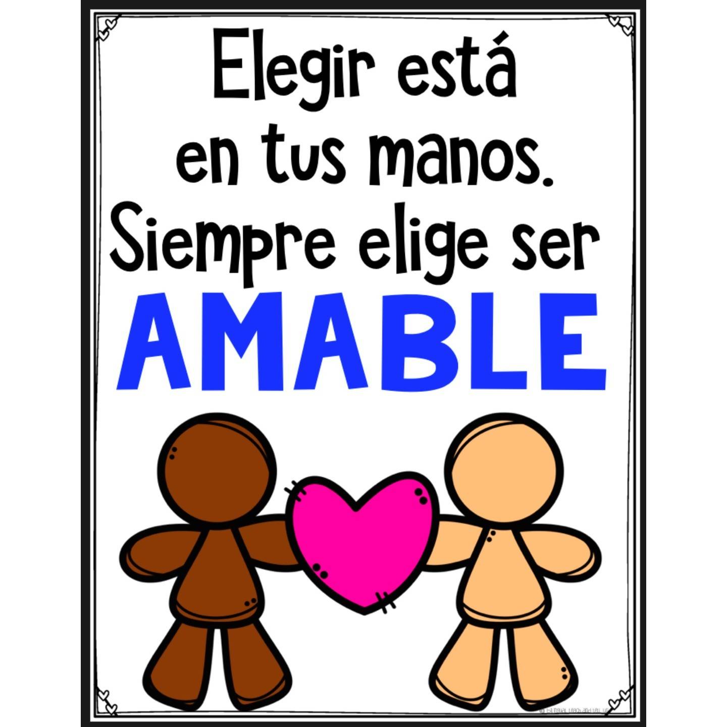 Kindness Posters in Spanish - Posters de Bondad – Bilingual Marketplace