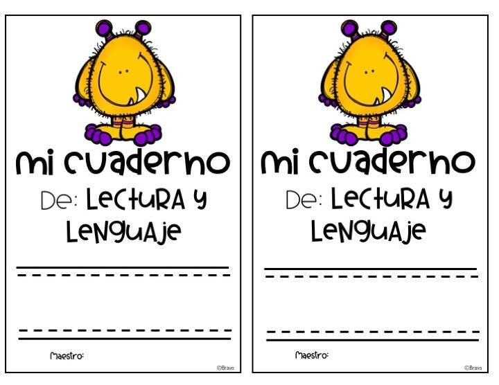 Student Notebook Covers- Spanish (Editable) – Bilingual Marketplace