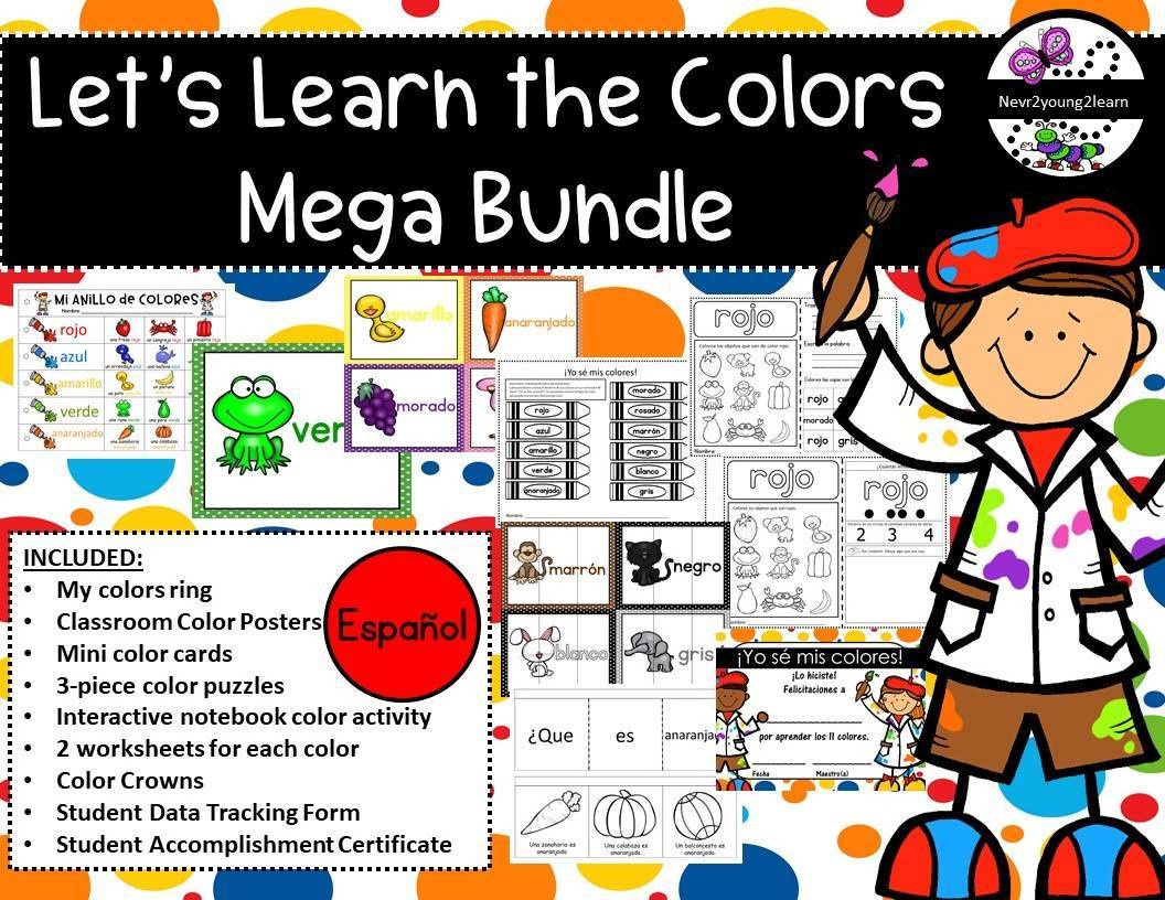 Let's Learn the Colors Mega Bundle (en español) – Bilingual Marketplace