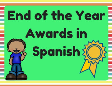 End of Year Awards in Spanish (Certificados para el final del año esco ...