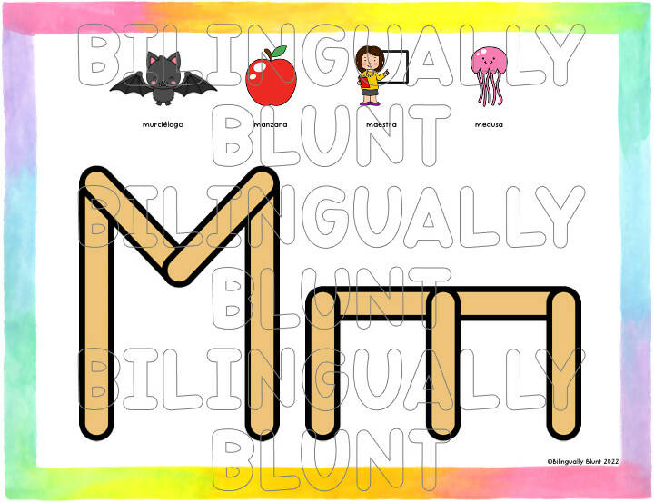 Formando letras con palitos de paleta – Bilingual Marketplace