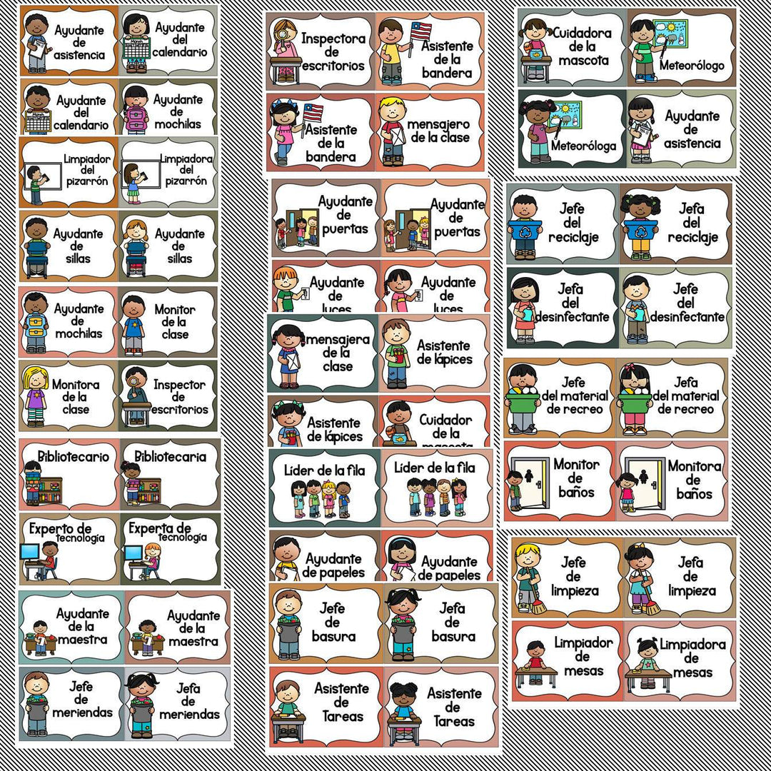 Trabajos del salon | Classroom Jobs | Spanish – Bilingual Marketplace