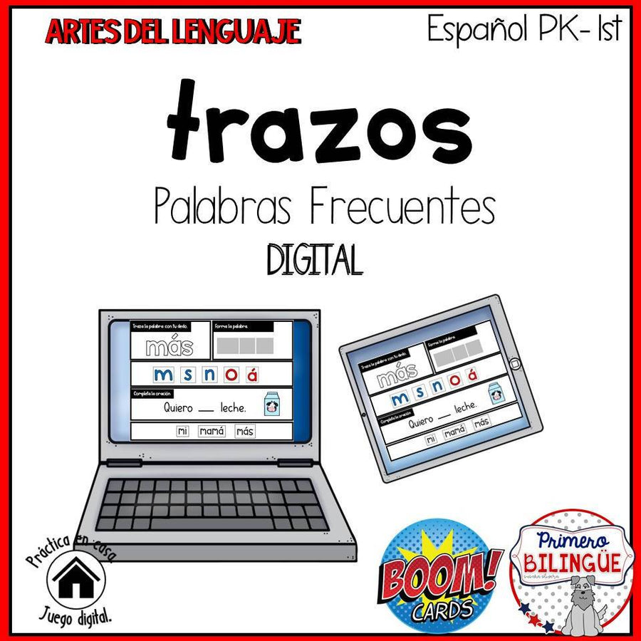 Palabras frecuentes Boom Cards – Bilingual Marketplace